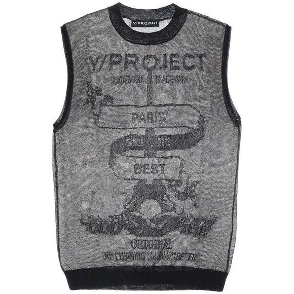 Y PROJECT | Sweaters | Y Project Paris Transparent Knit Mesh Vest ...